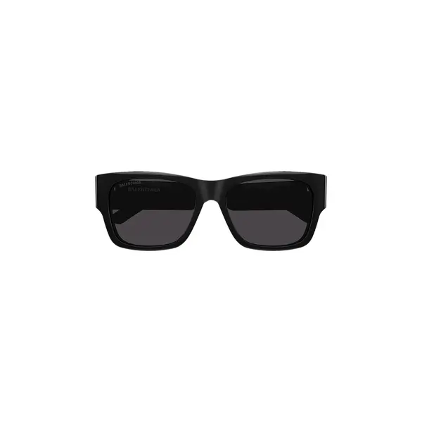 Balenciaga Rectangular Frame Sunglasses - Black