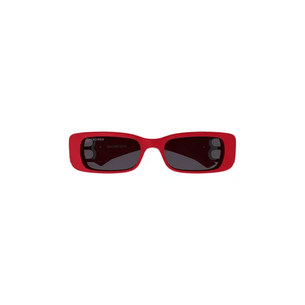 Balenciaga Rectangular Frame Sunglasses - Red