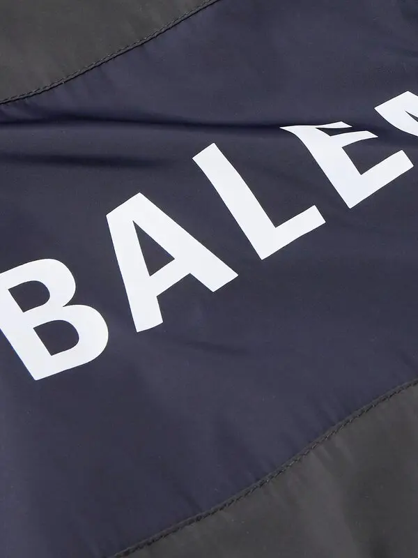 Balenciaga Oversized Logo-print Colour-block Jacket