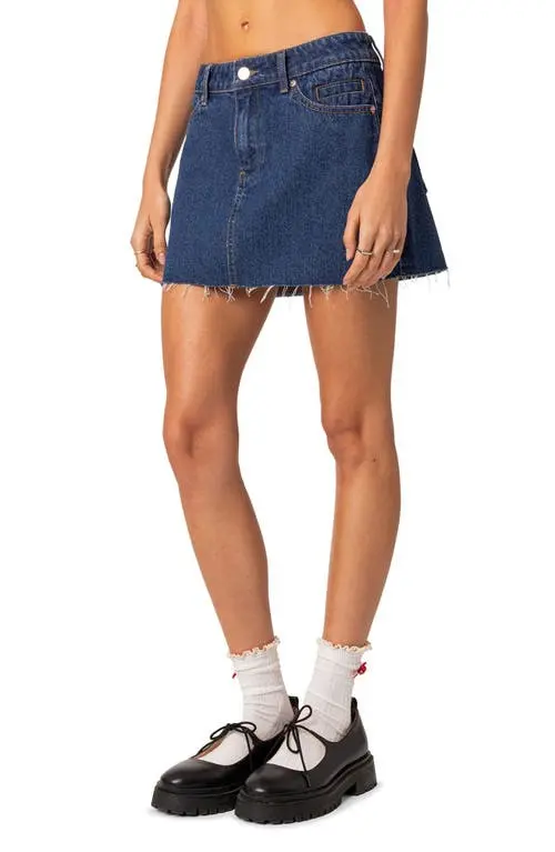 EDIKTED Jessie Denim Miniskirt