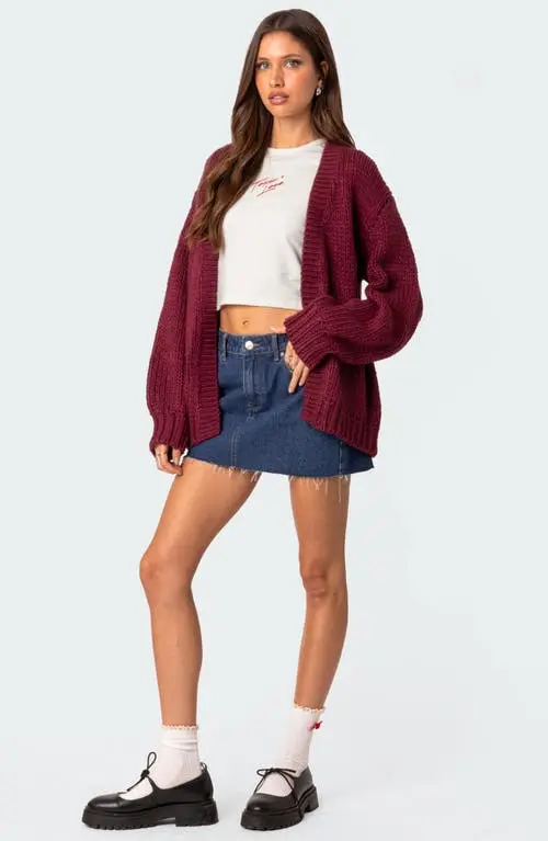 EDIKTED Jessie Denim Miniskirt