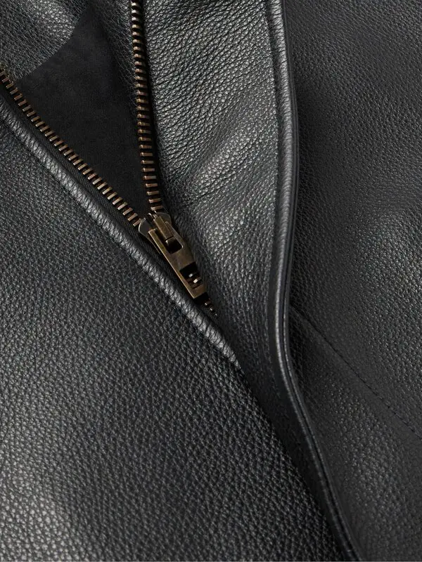 Loewe Textured-leather Bomber Jacket