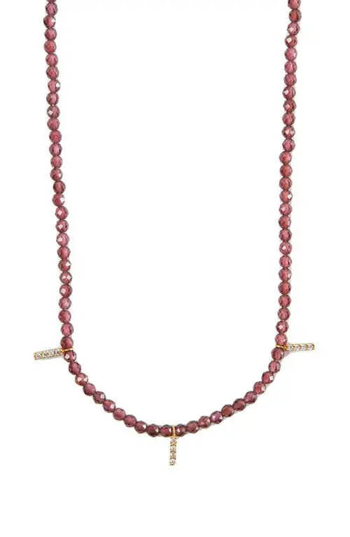 Argento Vivo Beaded Charm Necklace - Gold
