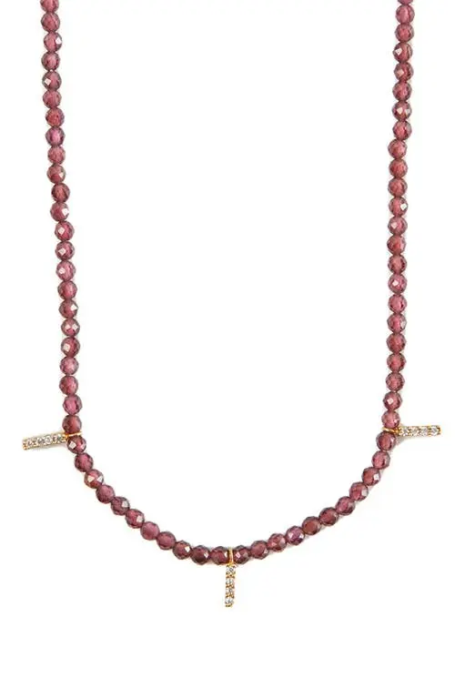 Argento Vivo Beaded Charm Necklace