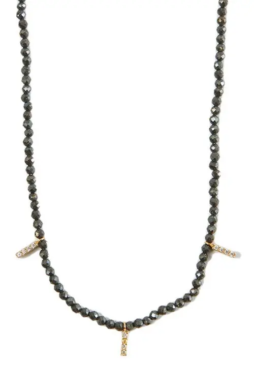 Argento Vivo Beaded Charm Necklace