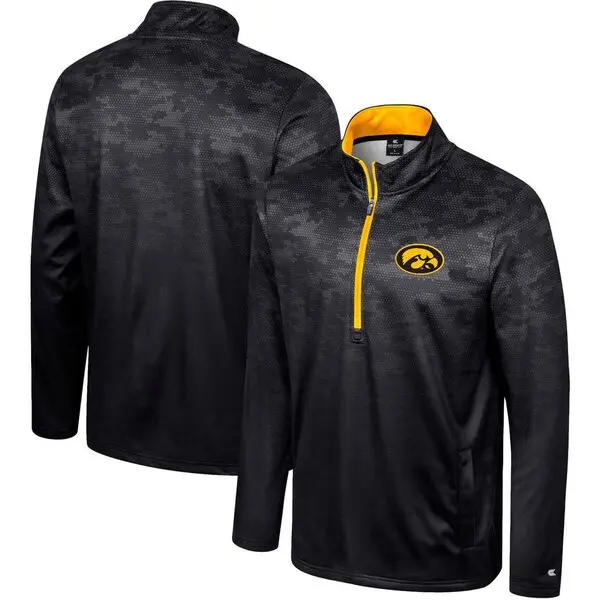 COLOSSEUM Iowa Hawkeyes The Machine Half-zip Jacket