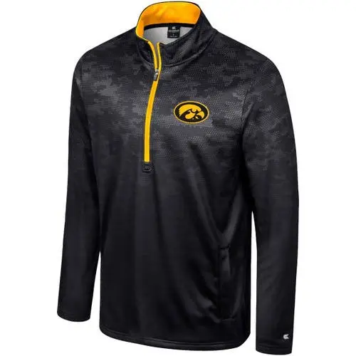 COLOSSEUM Iowa Hawkeyes The Machine Half-zip Jacket