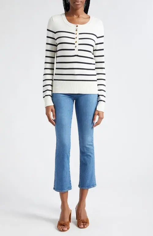 Veronica Beard Carly High-rise Crop Kick-flare Jeans - Bright Lakeshore