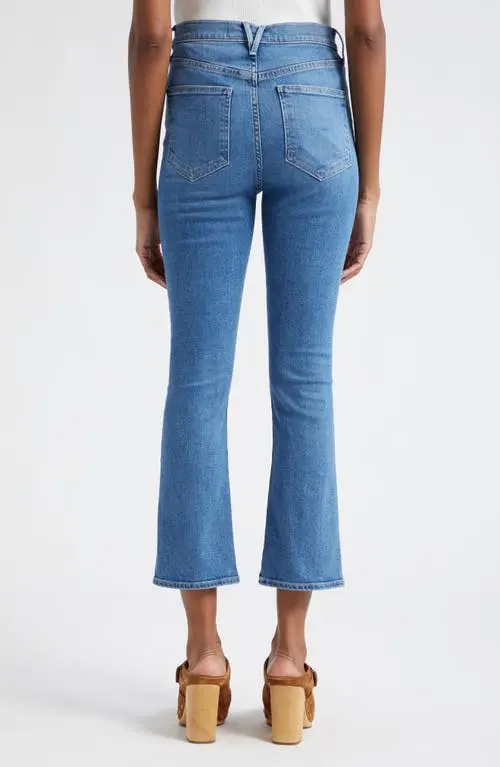 Veronica Beard Carly High-rise Crop Kick-flare Jeans - Bright Lakeshore