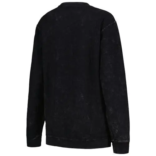 G-III 4HER BY CARL BANKS San Francisco 49ers Corduroy Pullover Sweatshirt - Black