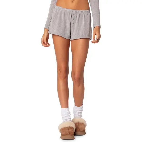 EDIKTED Pointelle Shorts