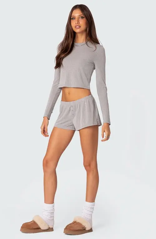 EDIKTED Pointelle Shorts
