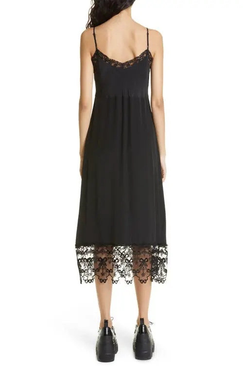 Simone Rocha Lace Trim Slipdress - Black