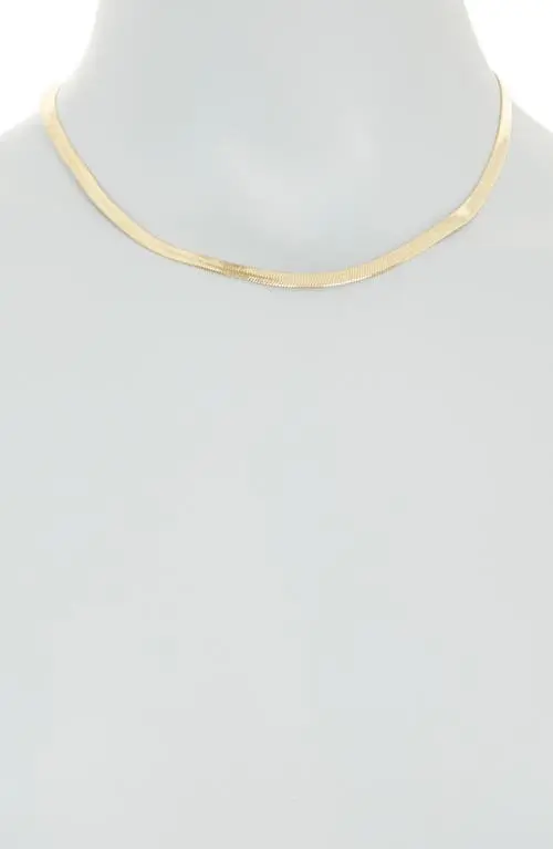 Bp. Herringbone Chain Necklace - 14k Gold Dipped