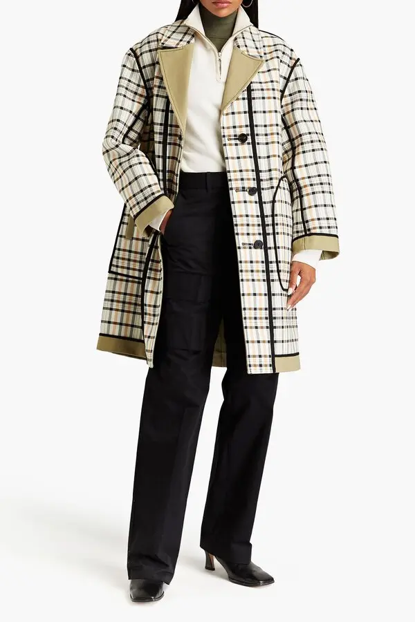 3.1 Phillip Lim Reversible Checked Cotton-blend Coat