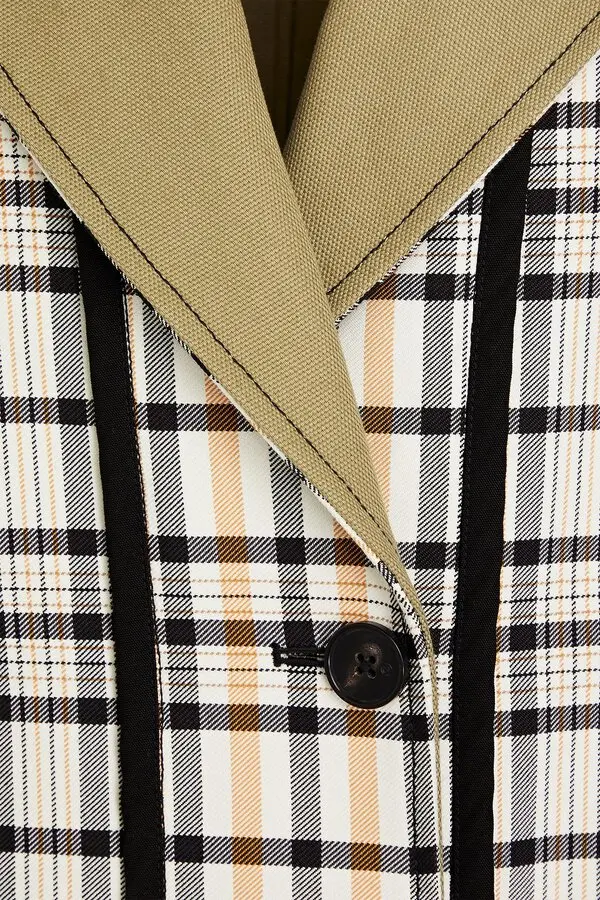 3.1 Phillip Lim Reversible Checked Cotton-blend Coat