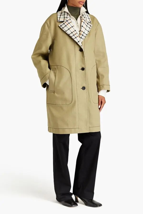 3.1 Phillip Lim Reversible Checked Cotton-blend Coat