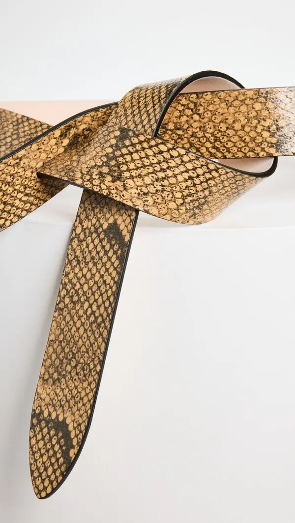 Isabel Marant Iconic Python Lecce Belt In Natural - 30% Off  display picture 1