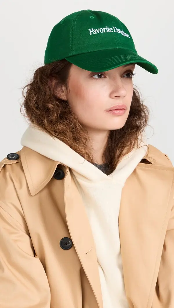 FAVORITE DAUGHTER Classic Logo Cap - Green