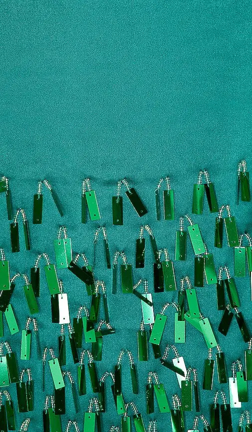Rhode Rhett Dress In Green - Jade Tassels | Editorialist