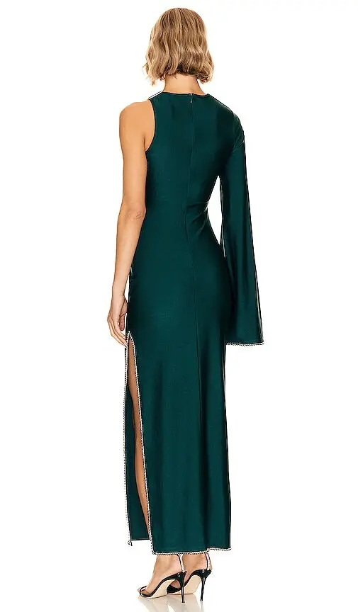Khanums Khriya Diamante Trim Maxi Dress In Green - 44% Off | Editorialist