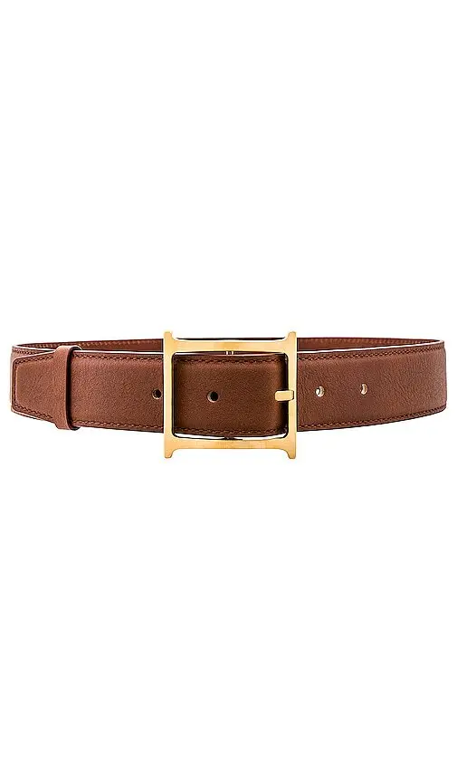 HELSA Logo Contrast Belt - Brown