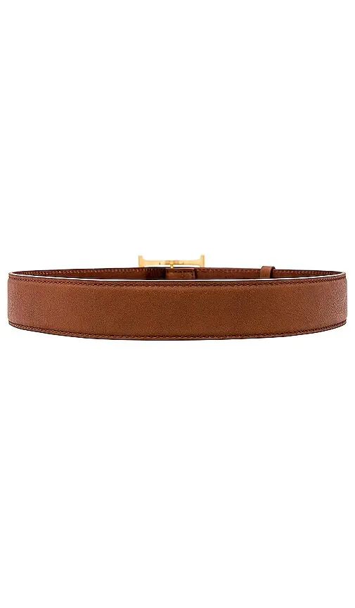 HELSA Logo Contrast Leather Belt