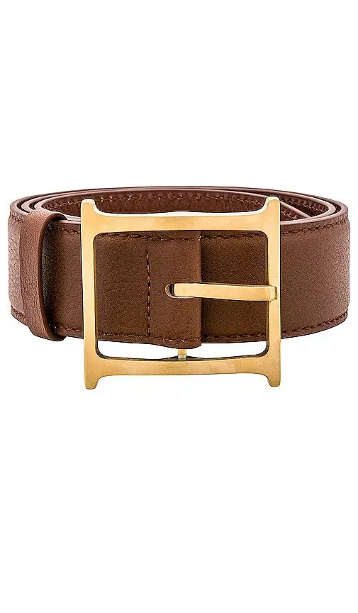 HELSA Logo Contrast Leather Belt