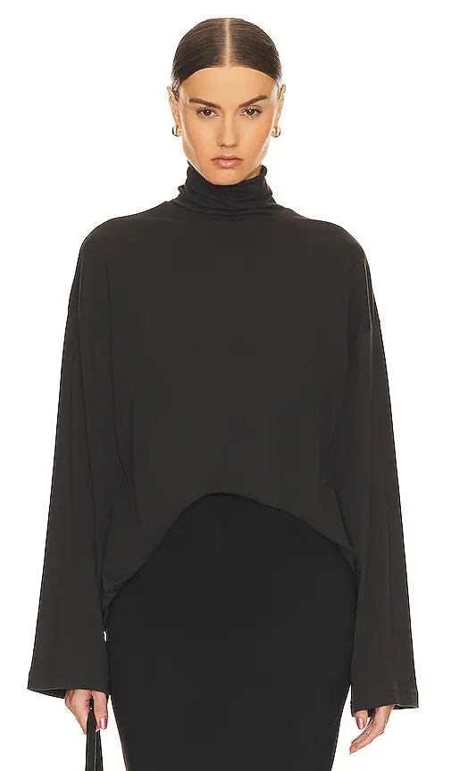 HELSA Jersey Oversized Turtleneck