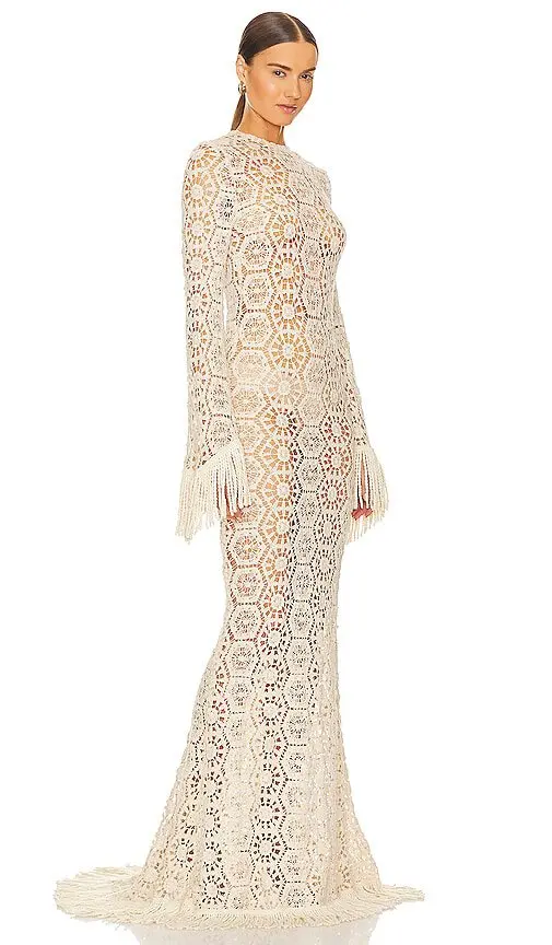 BRONX BANCO Bronx And Banco Maia Fringe Gown