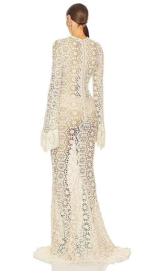 BRONX BANCO Bronx And Banco Maia Fringe Gown