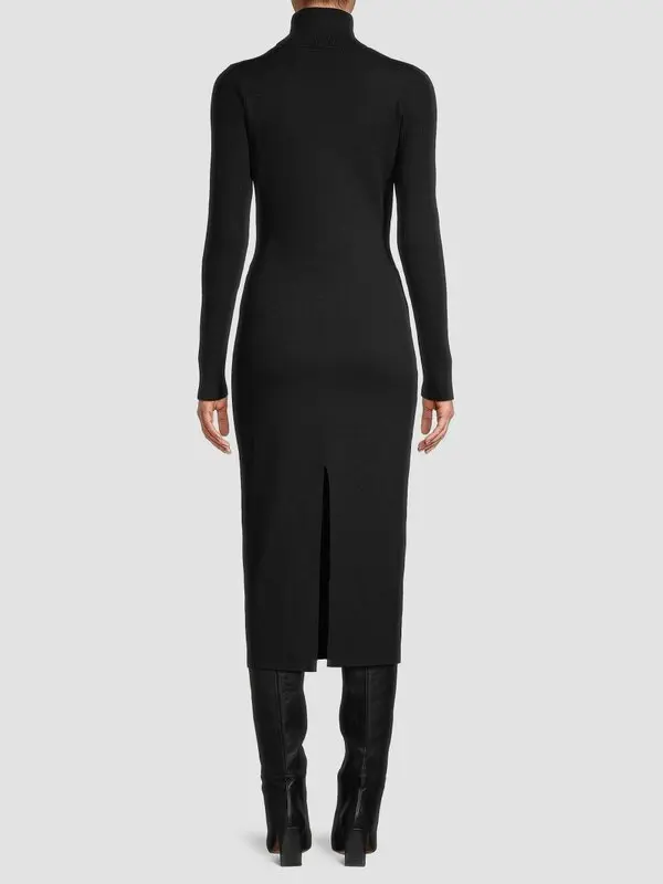 TOCCIN Piper Turtleneck Rib-knit Midi-dress