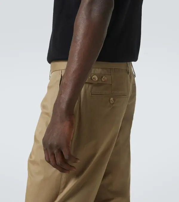 Dolce & Gabbana High-rise Cotton-blend Chinos