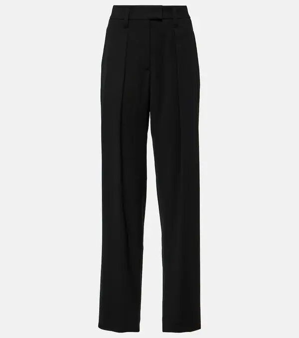Brunello Cucinelli High-rise Gabardine Wide-leg Pants - Blue