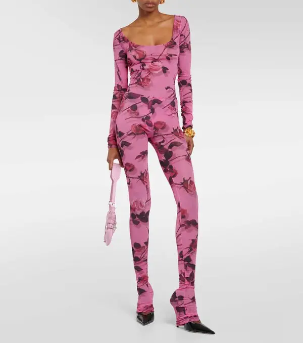 Blumarine Floral Printed Bodysuit - Multicoloured