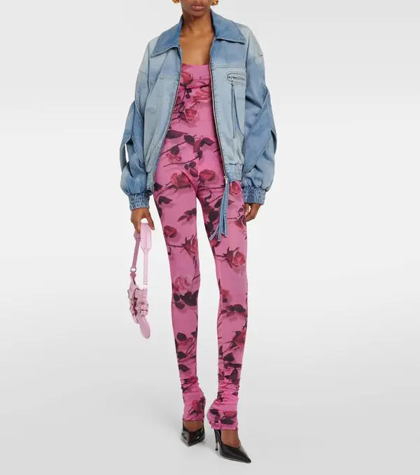 Blumarine Floral Printed Bodysuit - Multicoloured