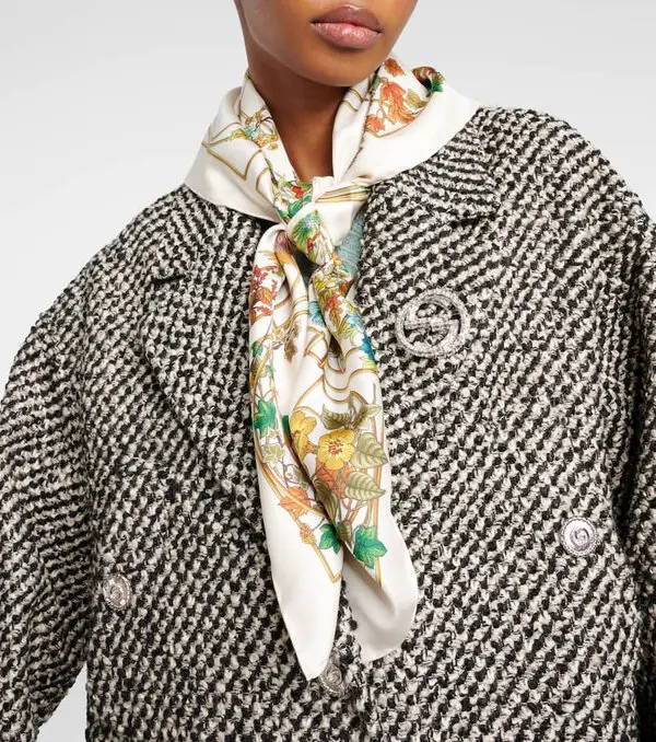 Gucci Printed Silk Twill Scarf
