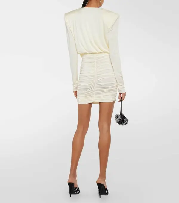 Magda Butrym Draped Jersey Minidress