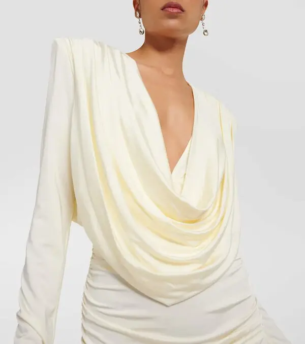 Magda Butrym Draped Jersey Minidress