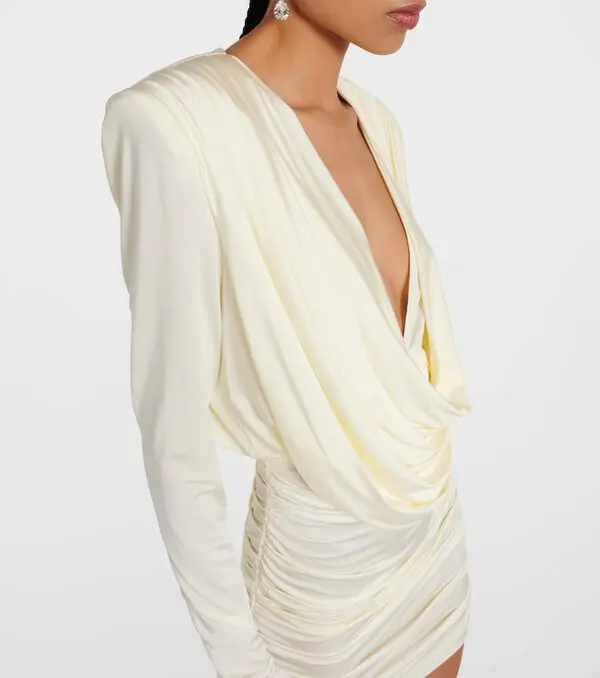Magda Butrym Draped Jersey Minidress