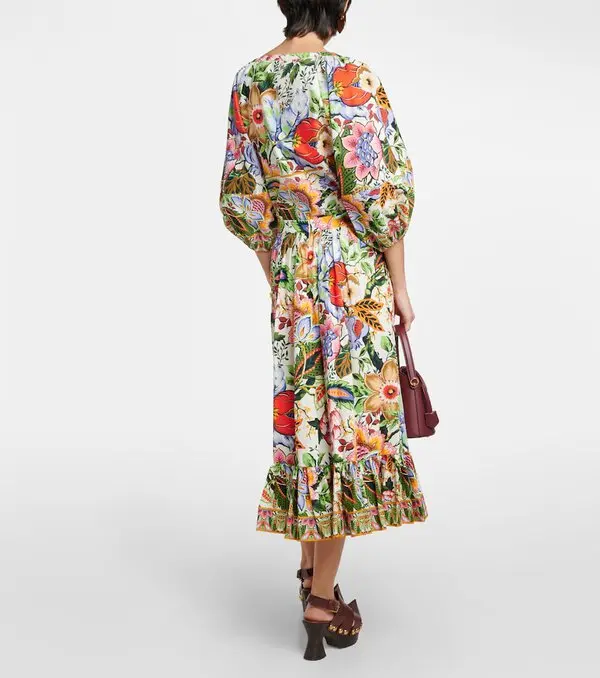 Etro High-rise Floral Midi Skirt