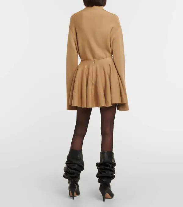 Khaite Ulli Wool-blend Miniskirt