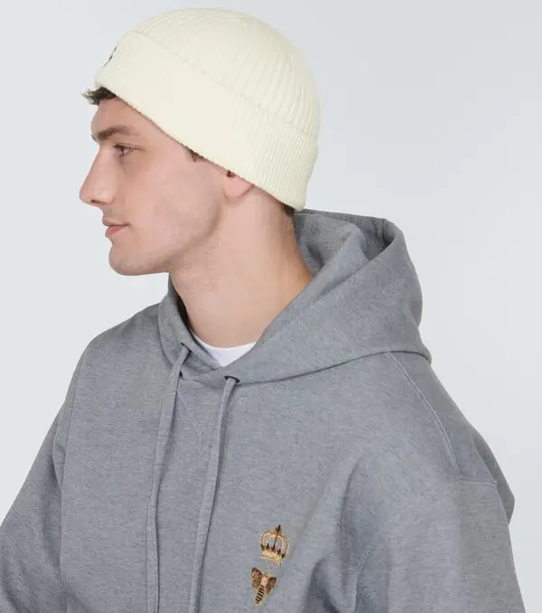 Dolce & Gabbana Logo Beanie - White