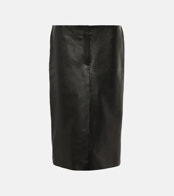 Magda Butrym Leather Midi Skirt