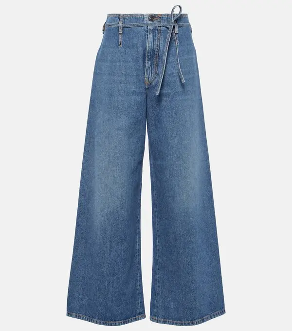 Etro High-rise Wide-leg Jeans - Blue