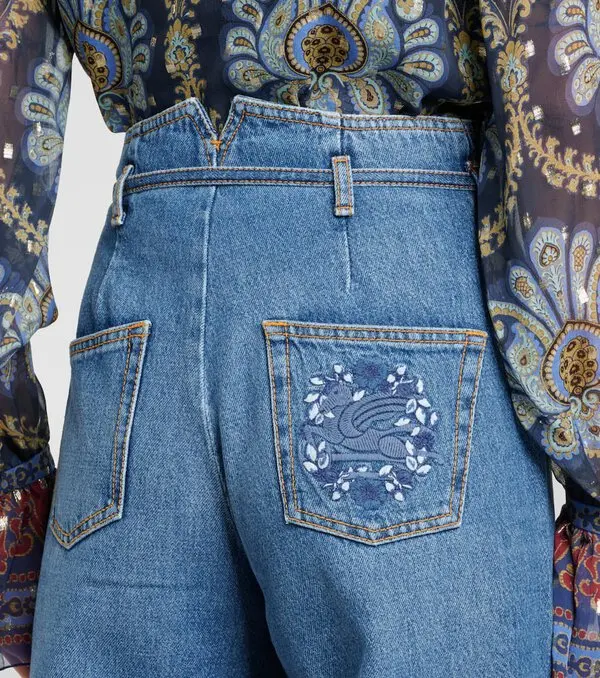 Etro High-rise Wide-leg Jeans - Blue