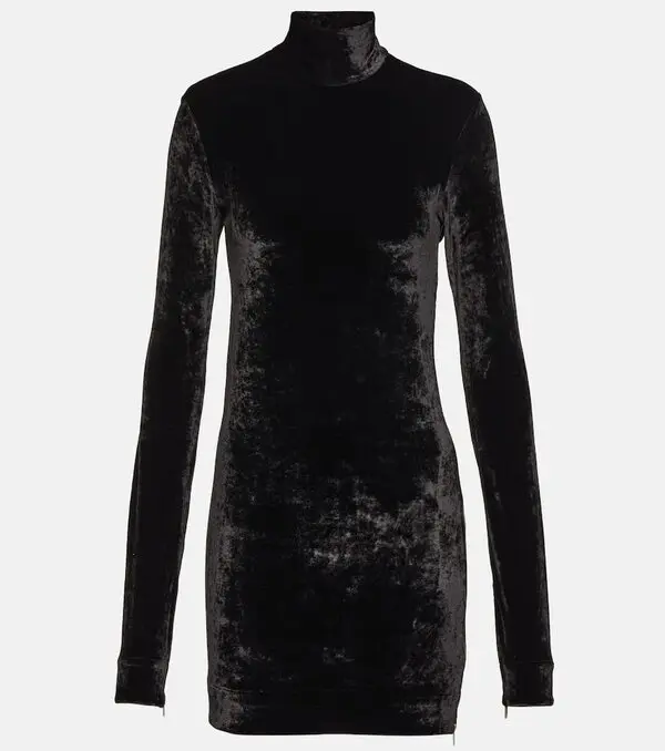 JIL SANDER Velvet Top - Black