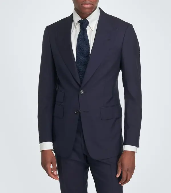 TOM FORD Shelton Wool Suit - Blue