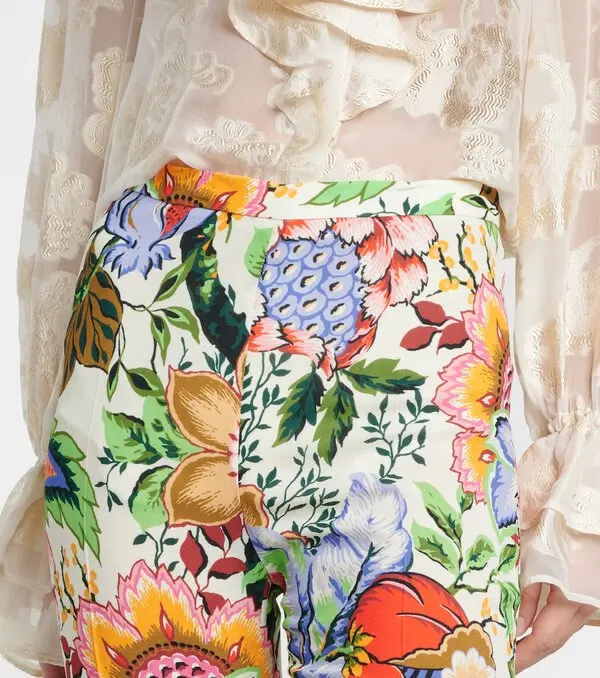 Etro High-rise Straight Pants - Multicoloured