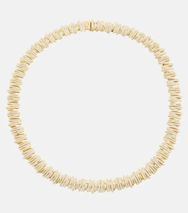 SUZANNE KALAN Classic Diamond Necklace - Gold